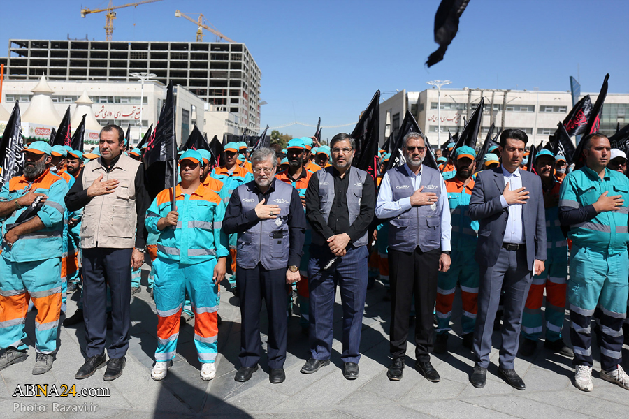 ابنا - گزارش تصویری/ آیین بدرقه کاروان اربعین خدام الحسین(ع) در مشهد