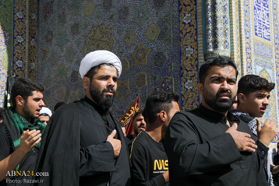 ABNA English - Photos: Imam Reza mourning ceremony held in Razavi shrine