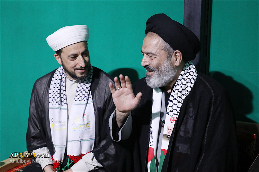 ابنا - Photos: "Neda Al-Aqsa" Mawkib on Arbaeen walking route from ...