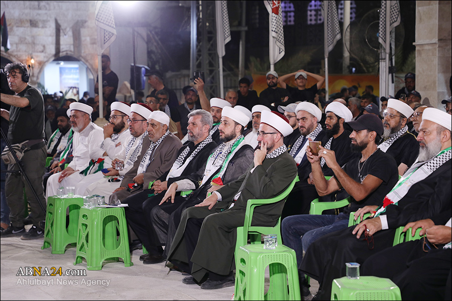 ابنا - Photos: "Neda Al-Aqsa" Mawkib on Arbaeen walking route from ...