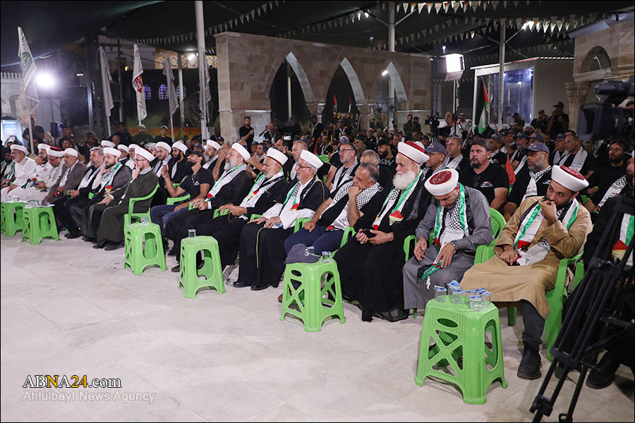 ابنا - Photos: "Neda Al-Aqsa" Mawkib on Arbaeen walking route from ...