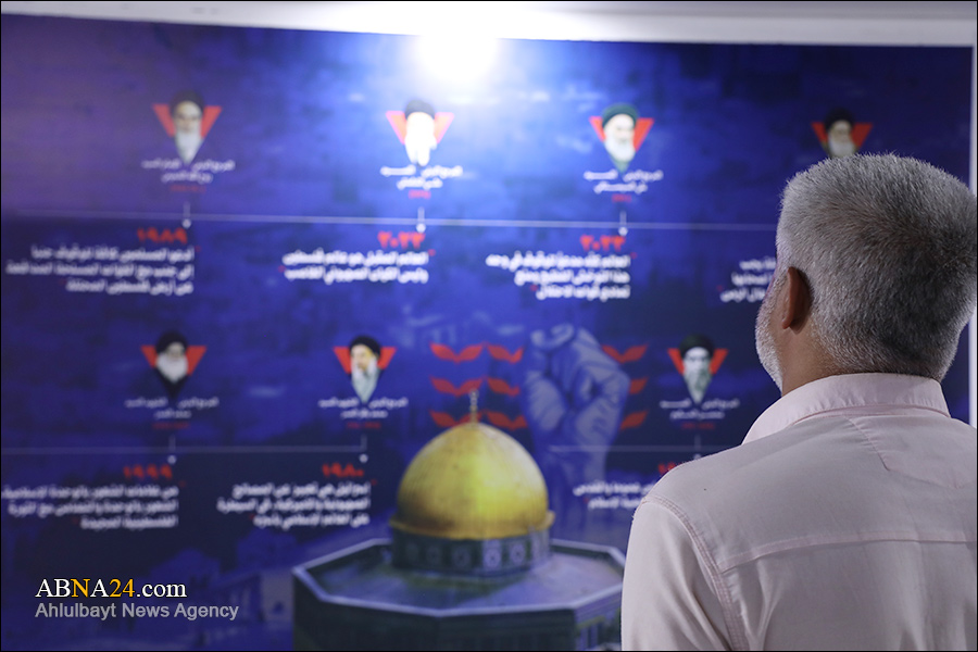 ابنا - Photos: "Neda Al-Aqsa" Mawkib on Arbaeen walking route from ...